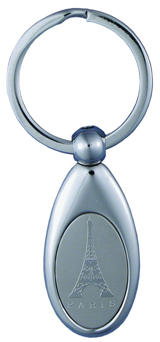 Elliptical Key Chain - 11121 (engraved only): Badges Ex Cetera