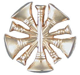 Cut Out Five Crossed Horns - 29015: Badges Ex Cetera