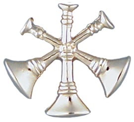 Cut Out Three Crossed Horns - 29017: Badges Ex Cetera