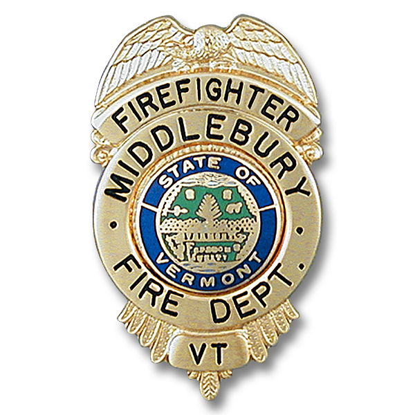 Eagle Topped Badge Style B-101: Badges Ex Cetera