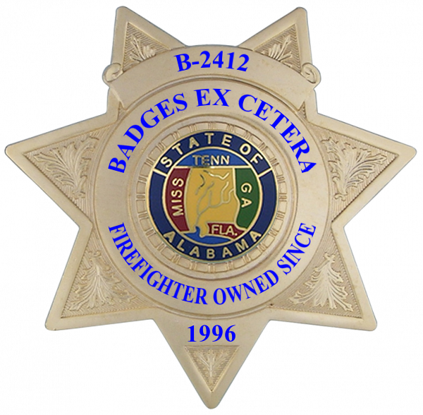 Seven Point Star Badge B-2412: Badges Ex Cetera