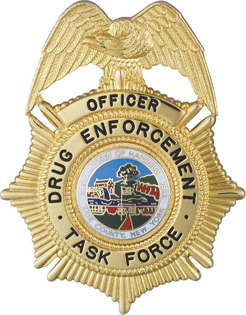 Eagle Topped Badge B10019: Badges Ex Cetera