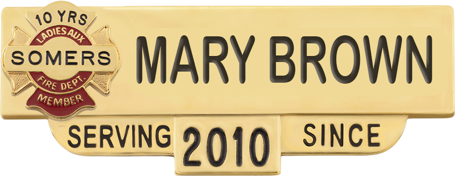 Name plate style C602L_M1908LAFD_MEM: Badges Ex Cetera