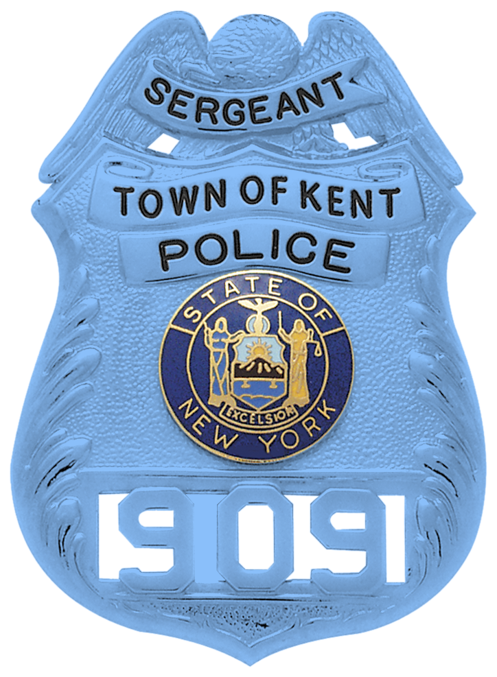 Eagle Topped Badge S-124_BL: Badges Ex Cetera