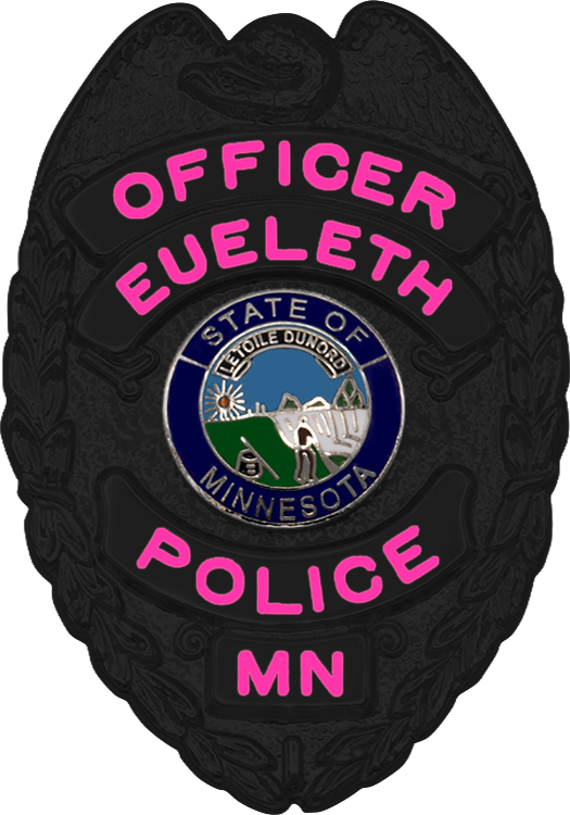 Matte Black Eagle Topped Badge S143_MBK: Badges Ex Cetera