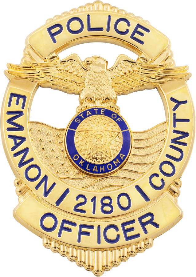 Eagle Badge Flag Draped badge S671-AP: Badges Ex Cetera