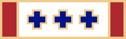 Three panel service award with three crosses SAB3_193: Badges Ex Cetera