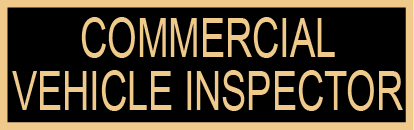 Commercial Vehicle Inspector service award SAB3_290: Badges Ex Cetera