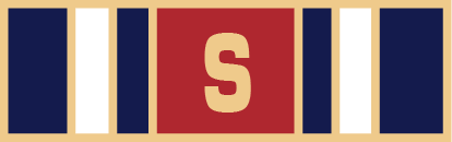 Seven panel Letter S service award SAB3_393: Badges Ex Cetera