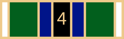 Seven panel with 4 in die service award SAB3_573: Badges Ex Cetera