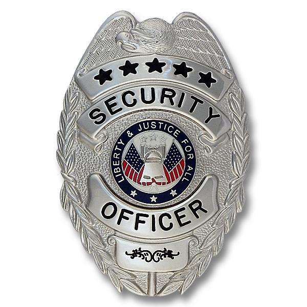 Security Officer Stock Badge SB-2916: Badges Ex Cetera