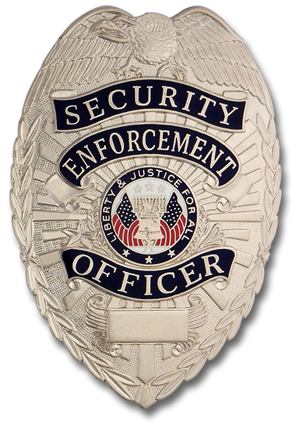Security Enforcement Officer Stock Badge SB-3020: Badges Ex Cetera