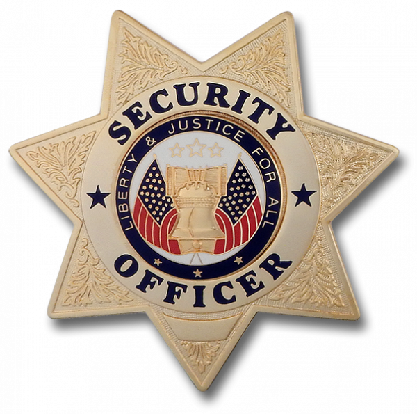 Security Officer Stock Badge SB-3021: Badges Ex Cetera