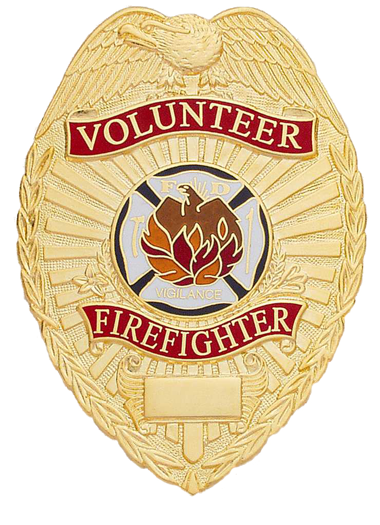 Volunteer Fire Fighter Badge - W53: Badges Ex Cetera