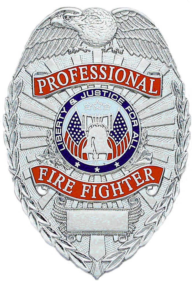 Professional Fire Fighter Badge - W54: Badges Ex Cetera