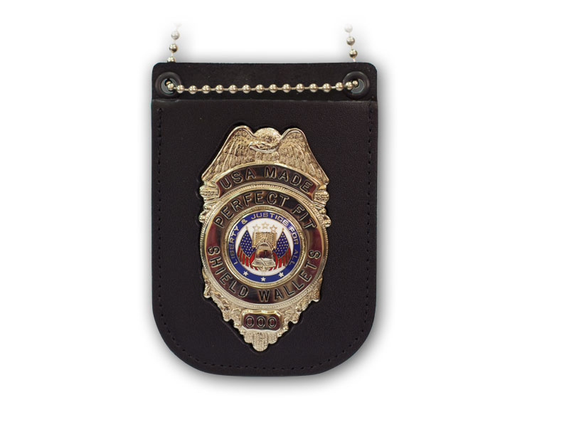 Recessed Badge Holder with Clip & Chain Style 721: Badges Ex Cetera