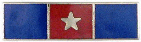 3 Panel Commendation Bar w/single star 8328: Badges Ex Cetera