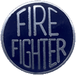 Fire Chief Hat Badge With Five Crossed Horns Cut Out