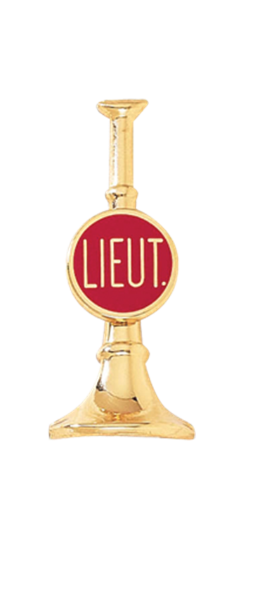 Vertical Horn with Colored Round Center