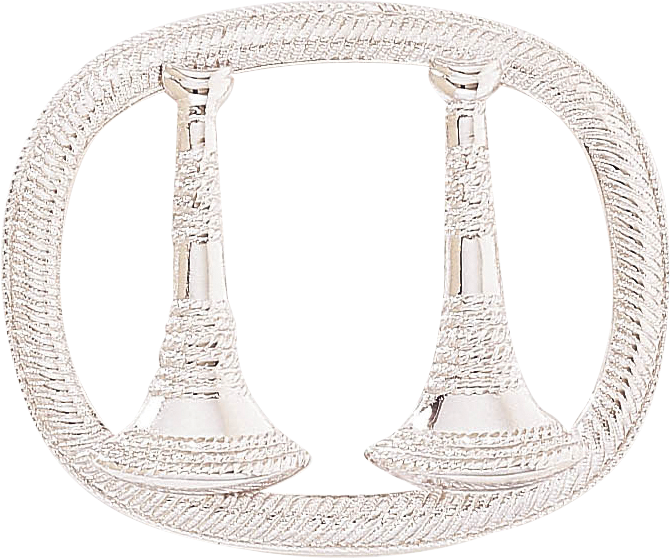 Two Cut Out Vertical Horns