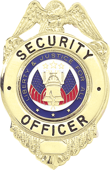Security Officer Badge with Eagle