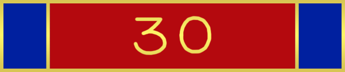 Three Section Recognition Bar with 30