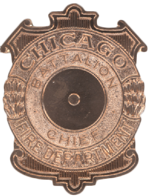Chicago Battalion Chief Fire Badge