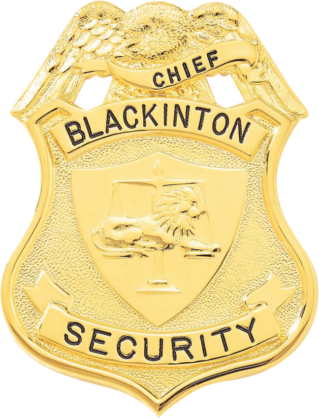 Semi-Custom Shield Badge with Eagle