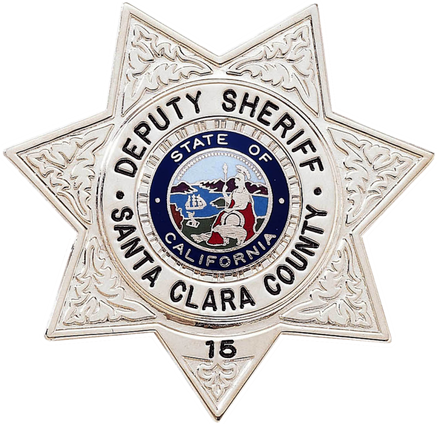 Seven Point Star Badge with Circular Panel