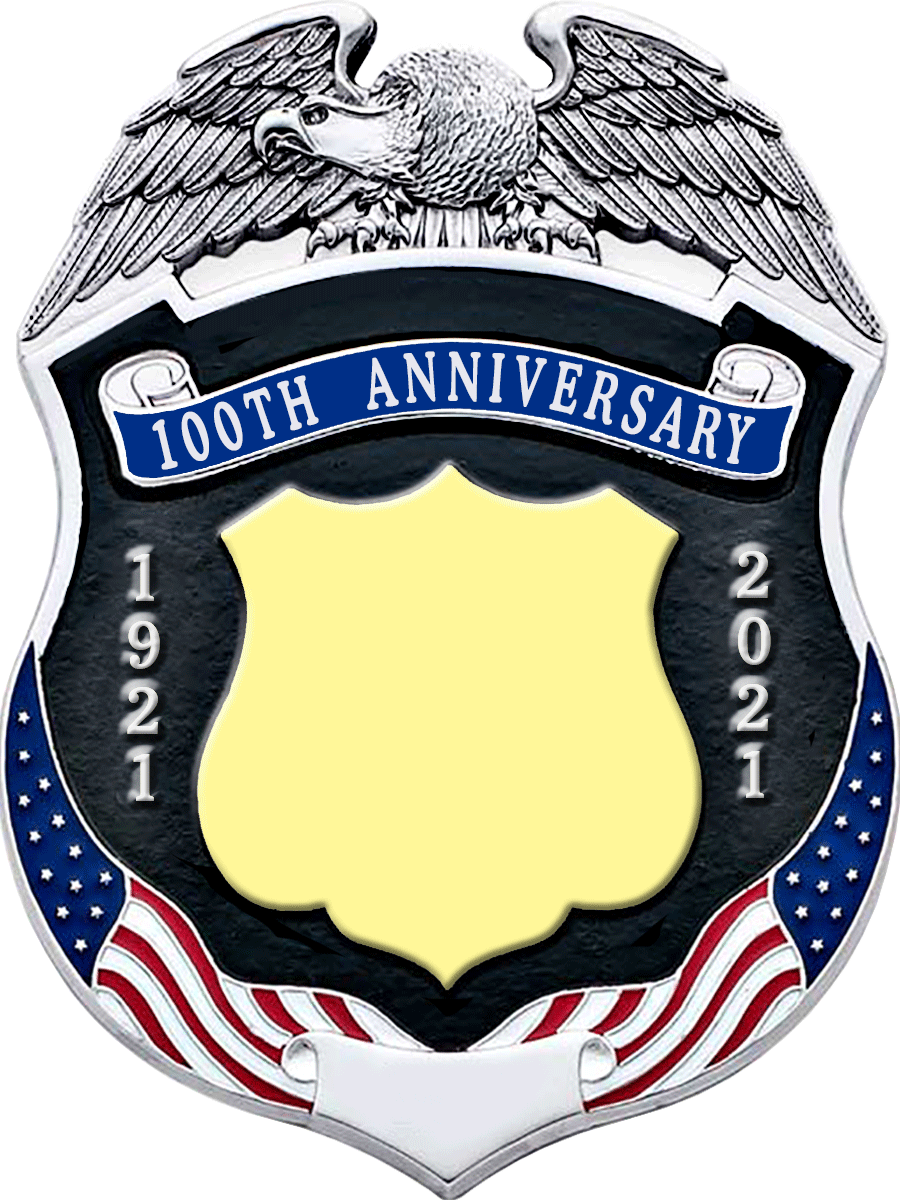 100th Anniversary shield badge