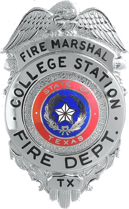 Fire Dept. Badge with Eagle and Circular Panel