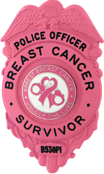 Breast Cancer Awareness Badge with Eagle