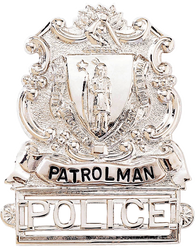 Massachusetts Hat Badge with Bottom Rectangle