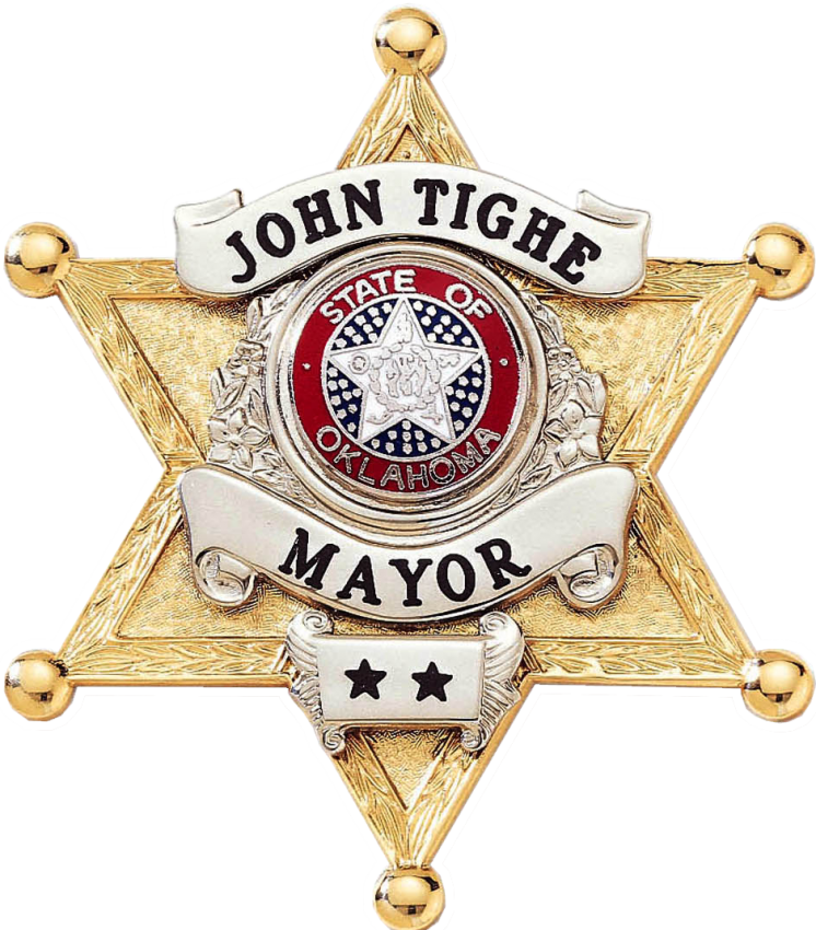 Six Point Star Badge with Applied Panels