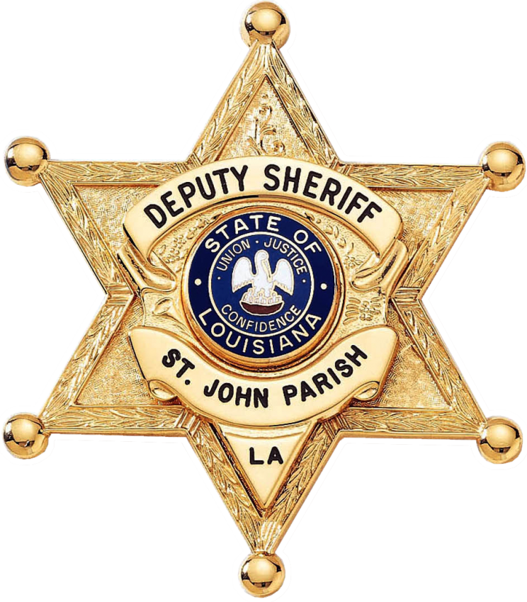Six Point Star Badge with Applied Panel