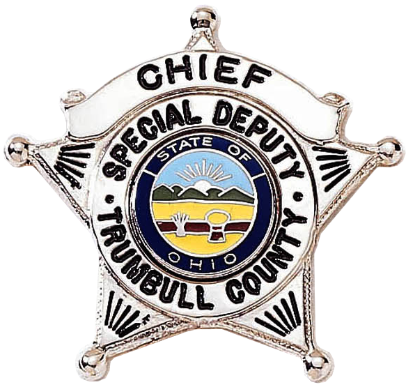 Five Point Star Badge with Circular Panel