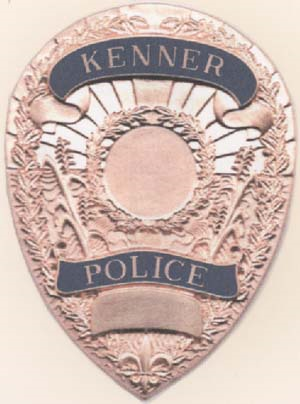 Kenner Police Oval Badge