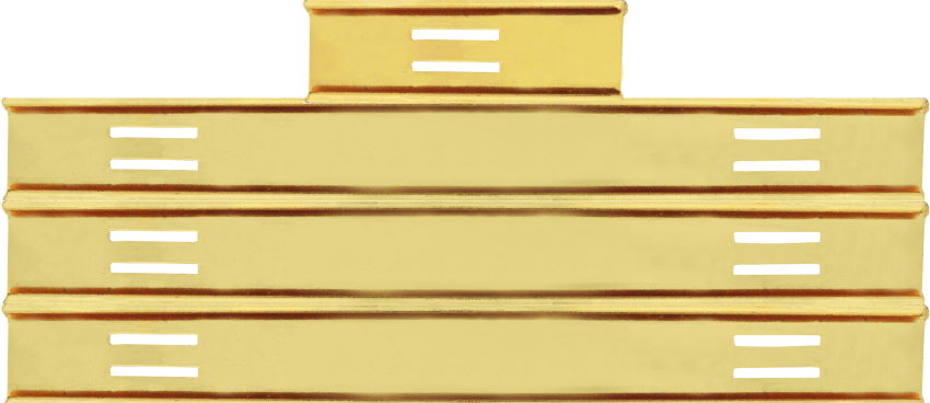 3/8" Commendation Bar Slide Holder for 10 Awards