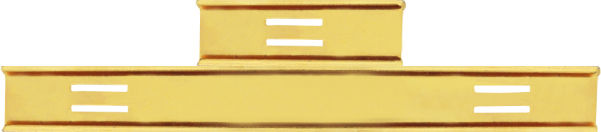 Commendation Slide Bar Holder, Holds 4 Awards