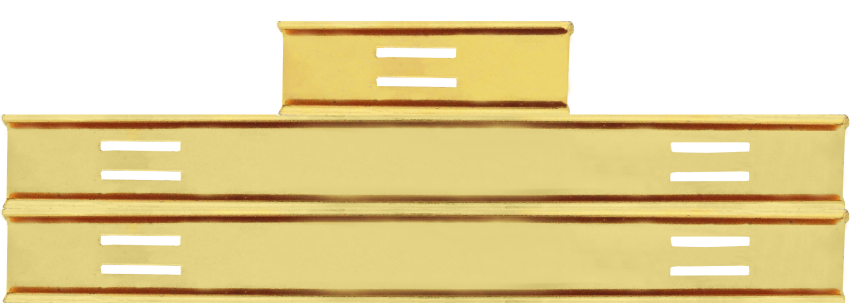 Commendation Bar Slide Holders for 7 Awards