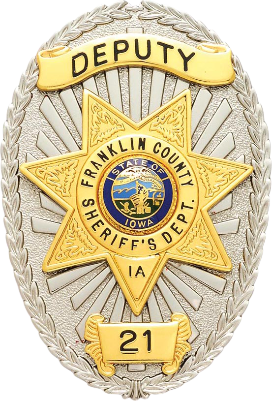 Oval badge with star M260B: Badges Ex Cetera