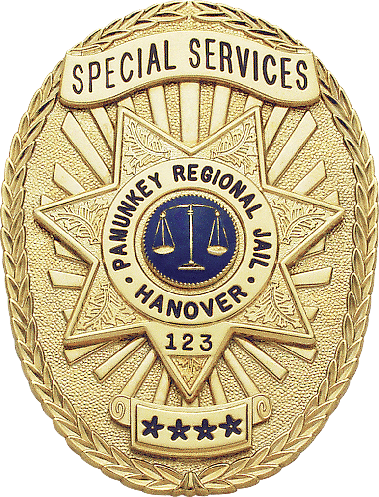 Oval badge with star badge M261H: Badges Ex Cetera