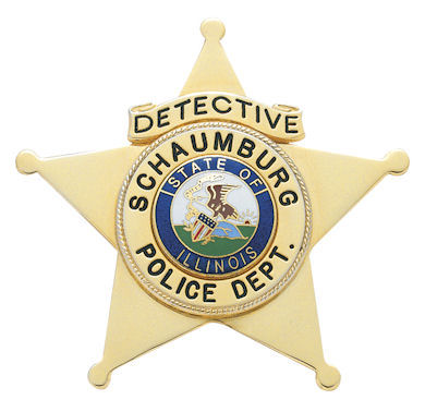 Five Point Star Ball Tipped Badge S252-B: Badges Ex Cetera