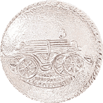 Fire Chief Hat Badge With Five Crossed Horns Cut Out
