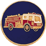 Fire Chief Hat Badge With Five Crossed Horns Cut Out